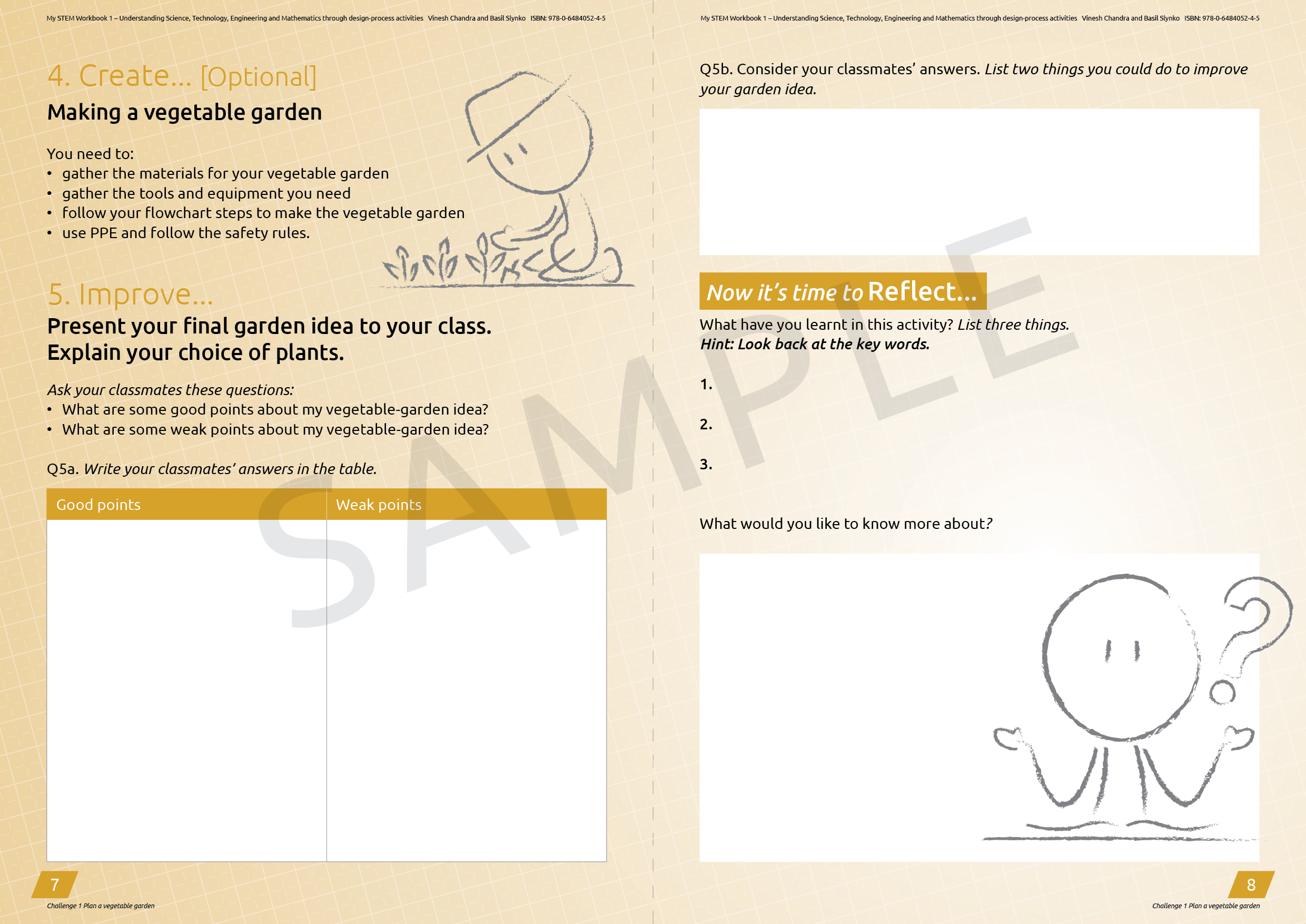 Sample Pages – Book 1 – My STEM Workbook